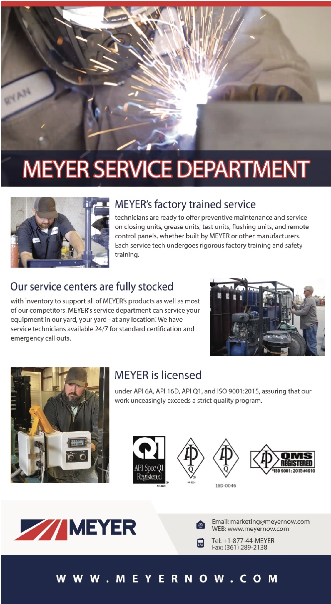 MEYER Service Department